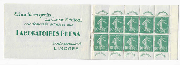 Carnet n°188-C2 - PHENA - neuf** - SUP - signé et avec certificat Calves